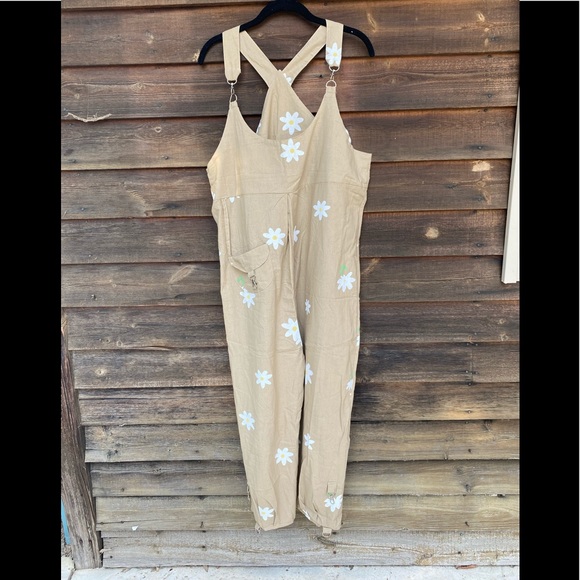 Pants & Jumpsuits | Overalls Jumpsuit Cotton Daisy Bohemian | Poshmark